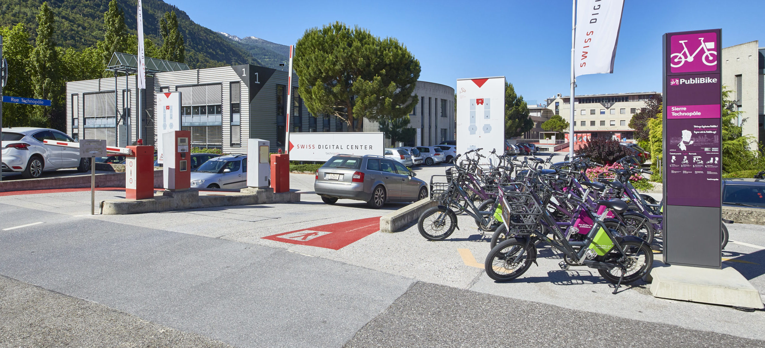 Private car park for residents – Swiss Digital Center